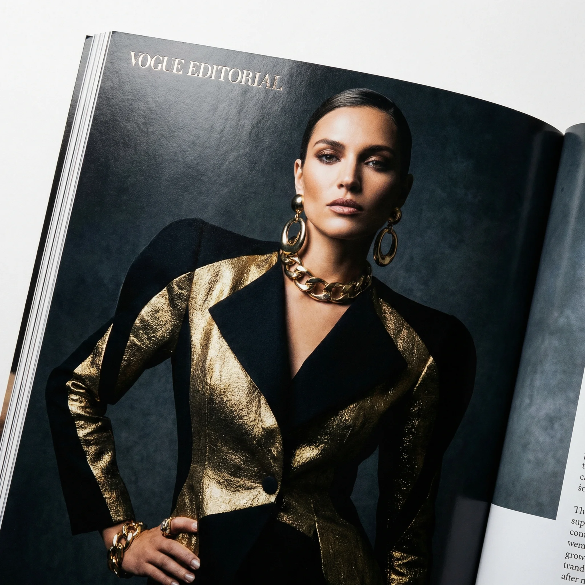 High-Fashion Editorial Portrait | AI Prompt & generated Image